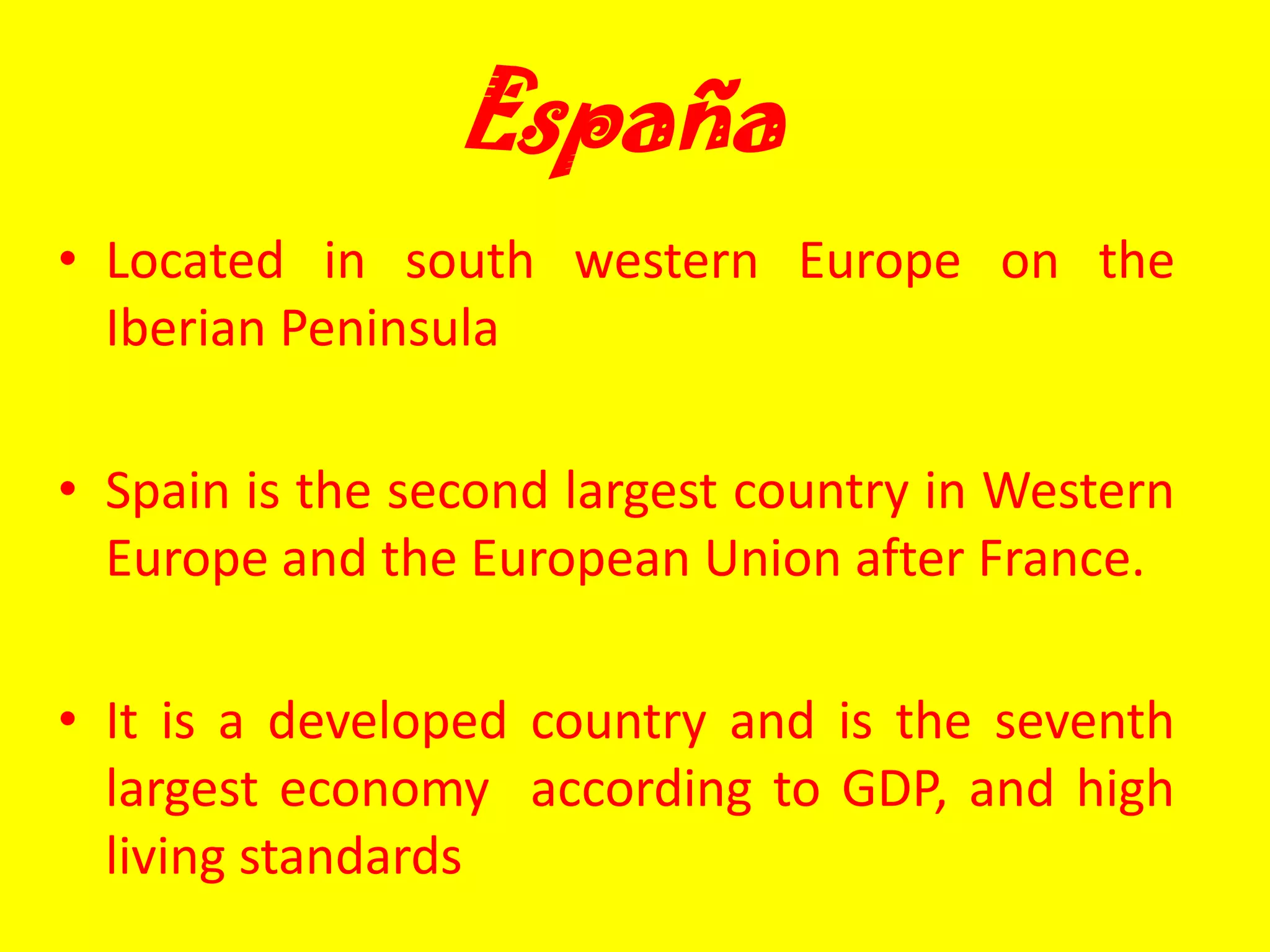 Kingdom of Spain (Reino de España) | PPTX