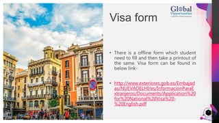 Spain Visa Process For Students | PPT