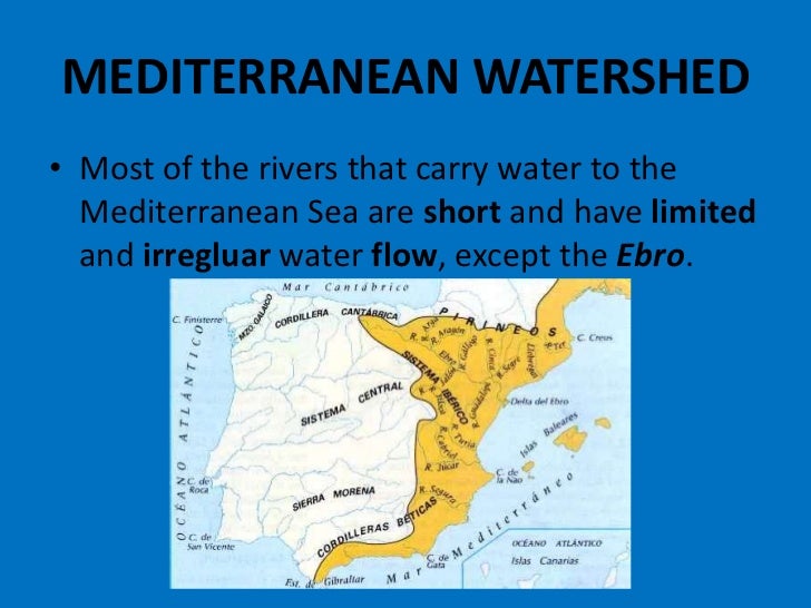 Spain rivers lakes and seas