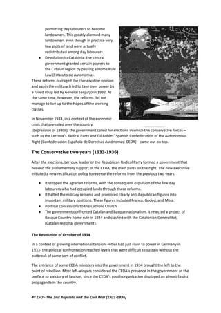 Spain second republic and scw | PDF