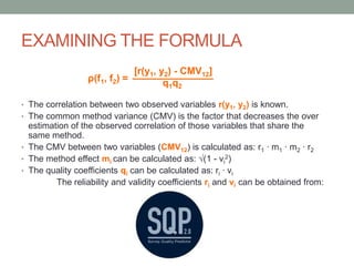 SIMPLE CORRECTION FOR MEASUREMENT ERRORS WITH STATA | PPT
