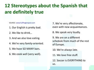 Spanish Stereotypes