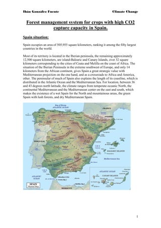 Spain forest management capture co2 | PDF