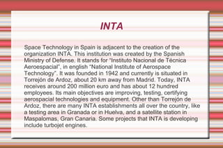 Space research in Spain | PPT