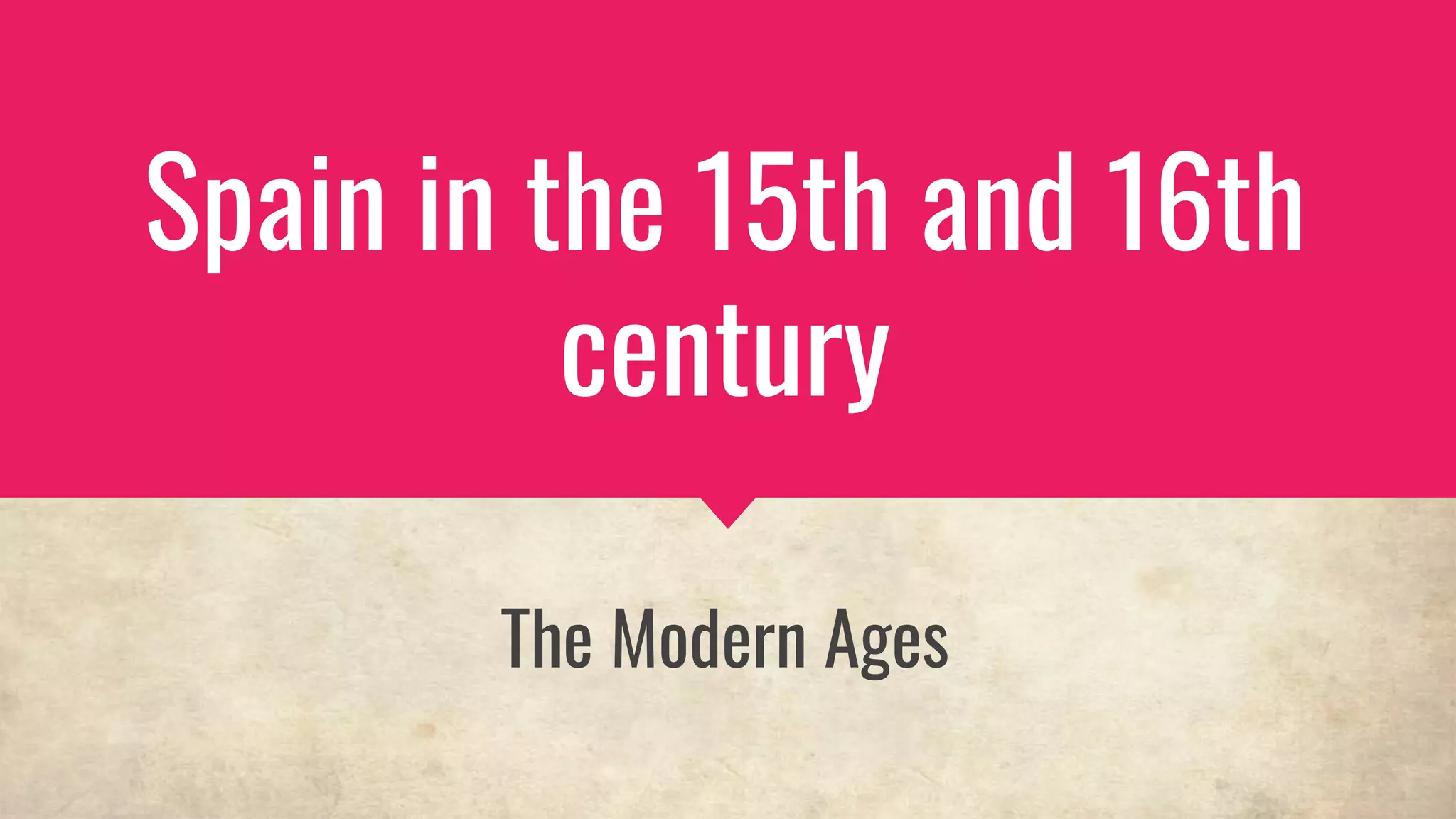 The Modern Age in Spain (I) | PDF