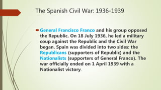 Spain in the 20th century, from dictatorship to democracy | PPT