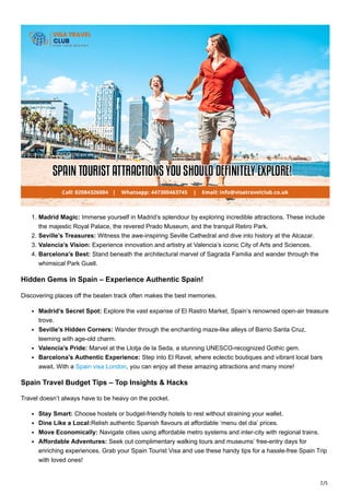 Spain one Week Travel Itinerary Expert Tips Suggestions.pdf