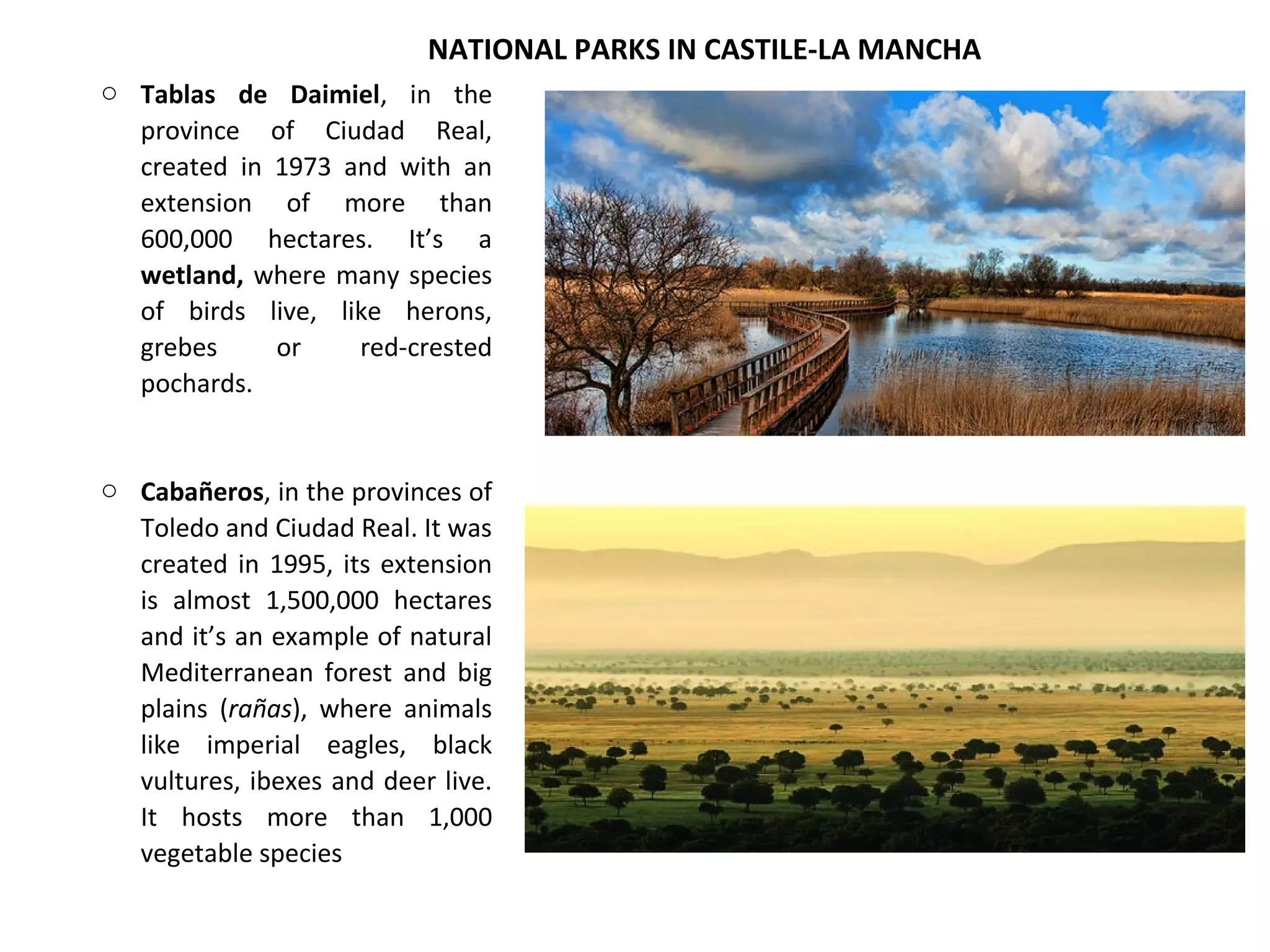 Spain's relief, rivers and protected environments | PPT