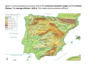 Spain's relief, rivers and protected environments | PPT