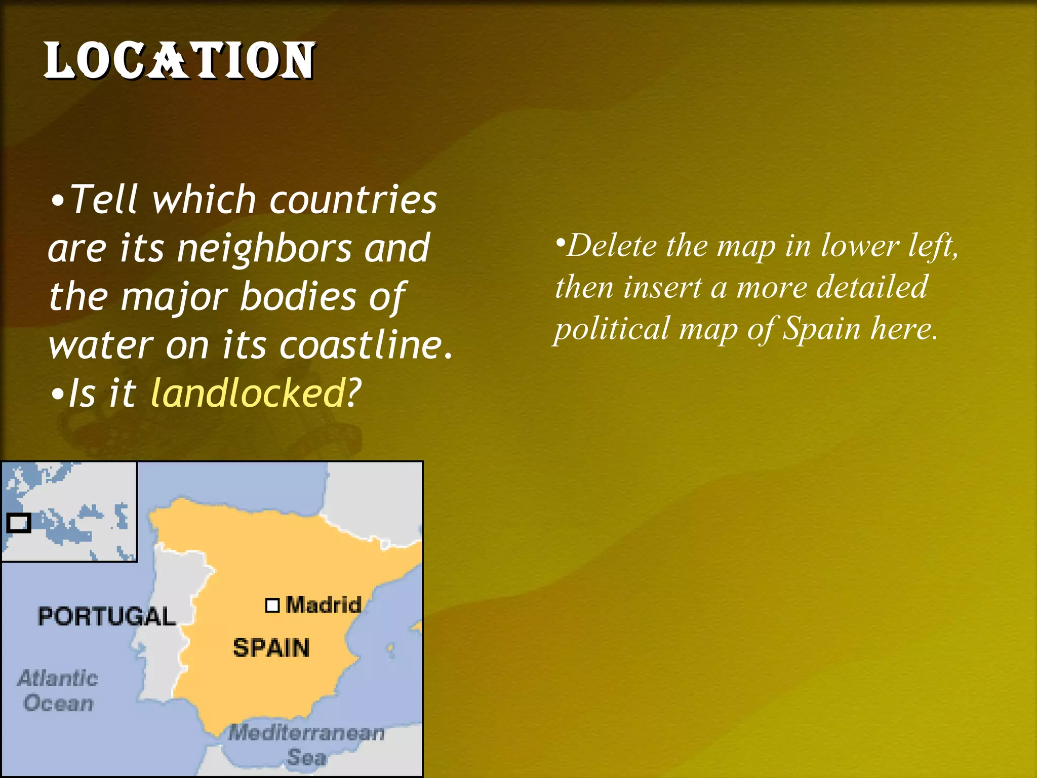 Spain Template T 2 | PPT