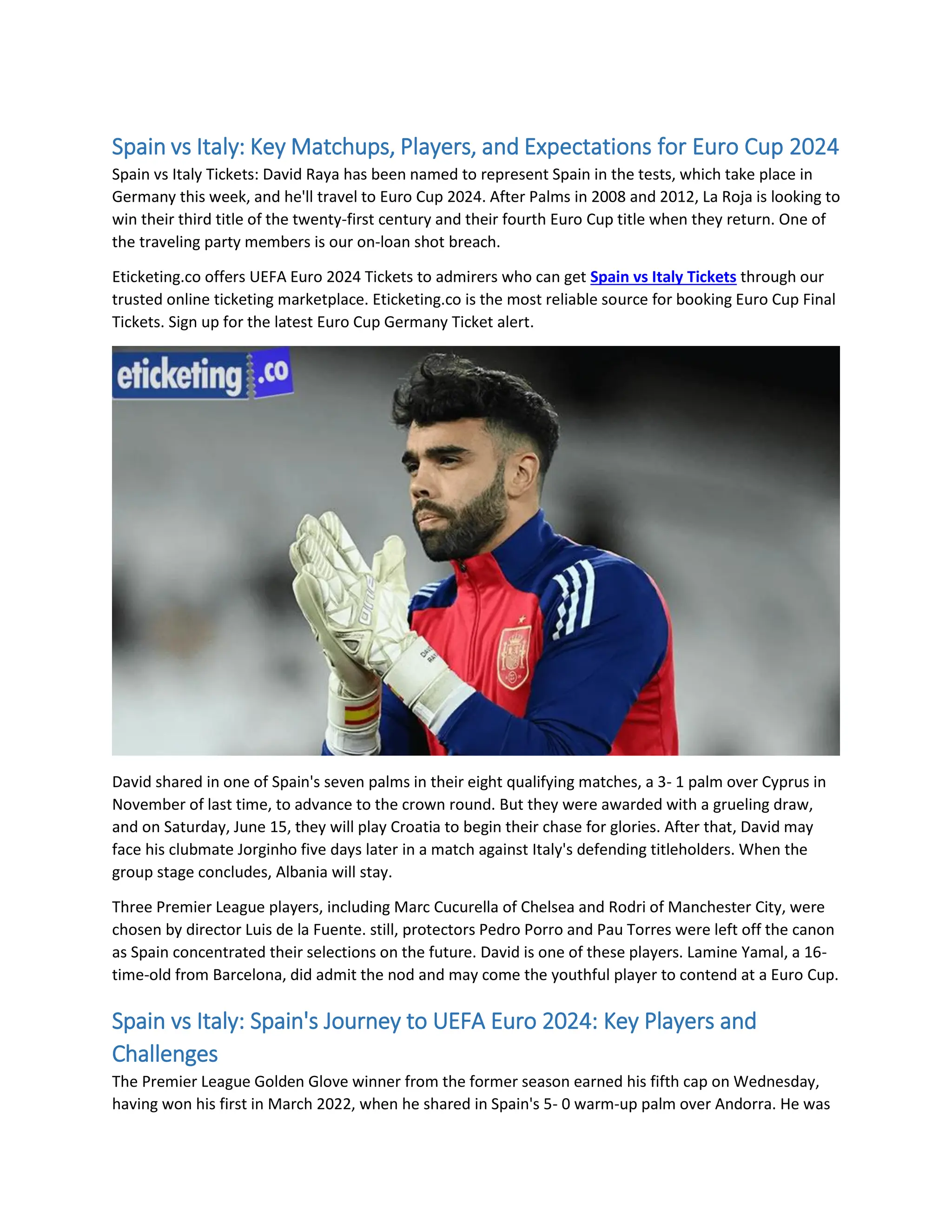 Spain vs Italy Key Matchups, Players, and Expectations for Euro Cup ...
