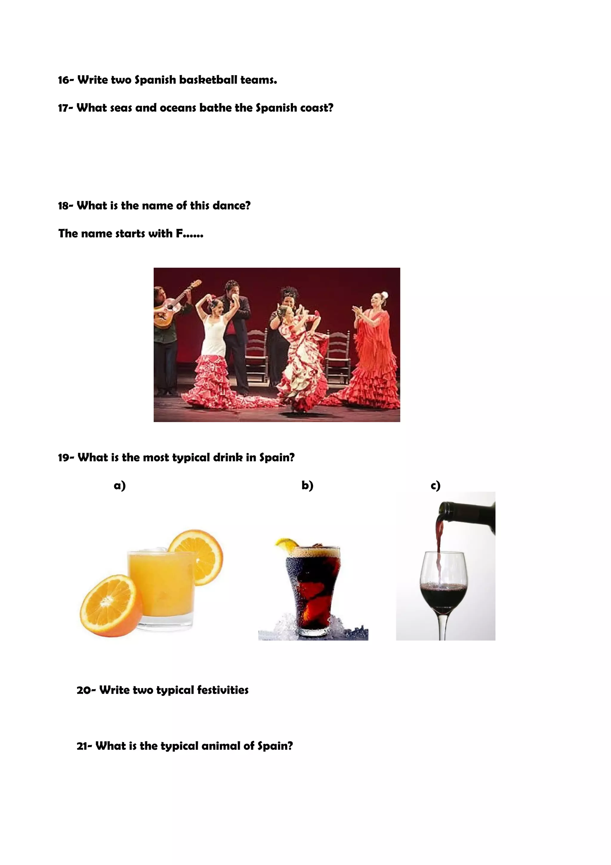 Spain web quest | PDF