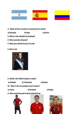 Spain web quest | PDF