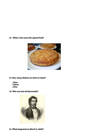 Spain web quest | PDF