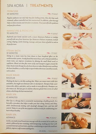 Spa kora Massage Packages | Best Body Massage Centre in Chandigarh | PDF