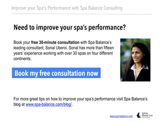 The Essential Spa KPI Kit | PDF