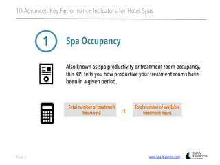 The Essential Spa KPI Kit | PDF