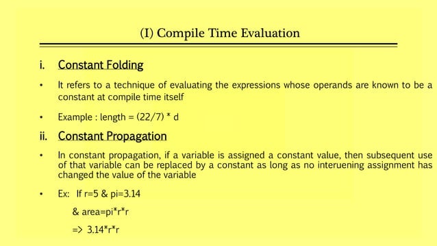 Compiler in System Programming/Code Optimization techniques in System Programming(Peephole ...
