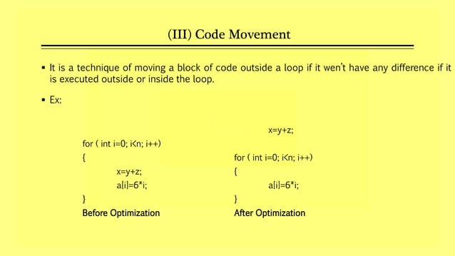 Compiler in System Programming/Code Optimization techniques in System Programming(Peephole ...
