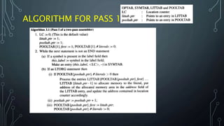 Design of a two pass assembler | PPT