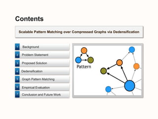 SCALABLE PATTERN MATCHING OVER COMPRESSED GRAPHS VIA DE-DENSIFICATION | PPTX