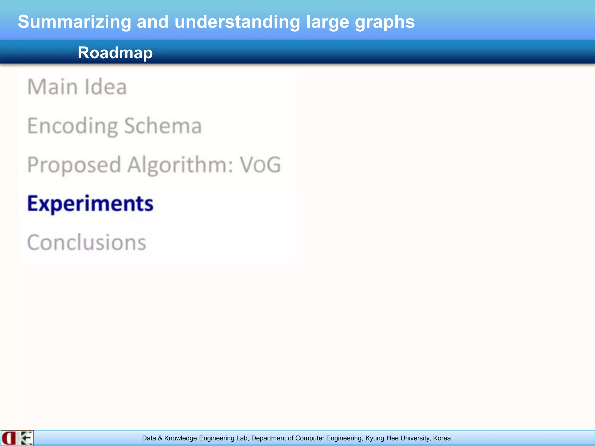 A Graph Summarization: A Survey | Summarizing and understanding large graphs | PPTX
