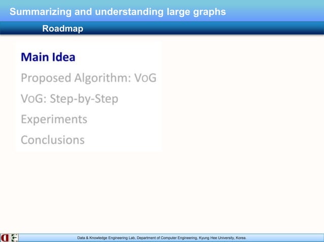 A Graph Summarization: A Survey | Summarizing and understanding large graphs | PPTX