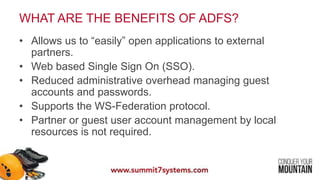 The Who, What, Why and How of Active Directory Federation Services (AD ...