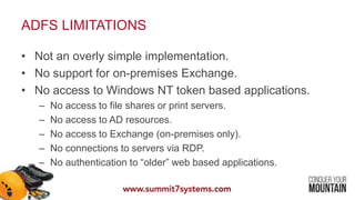 The Who, What, Why and How of Active Directory Federation Services (AD ...