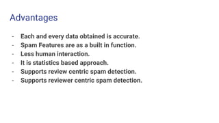 Spam detection using ML | PPT