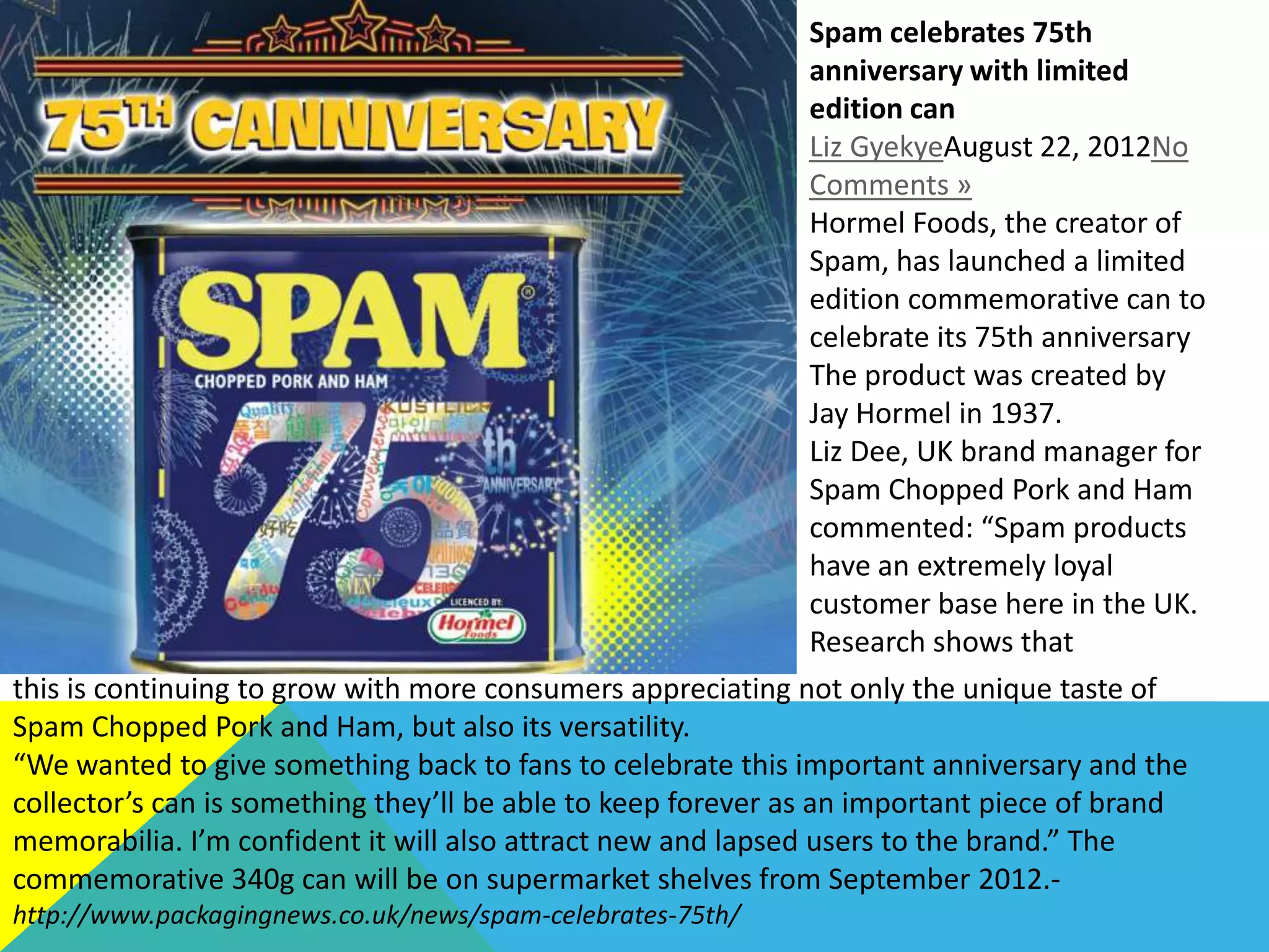 Spam ads and packaging | PPT