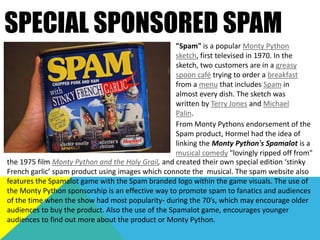 Spam ads and packaging | PPTX