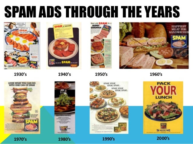 Spam ads and packaging