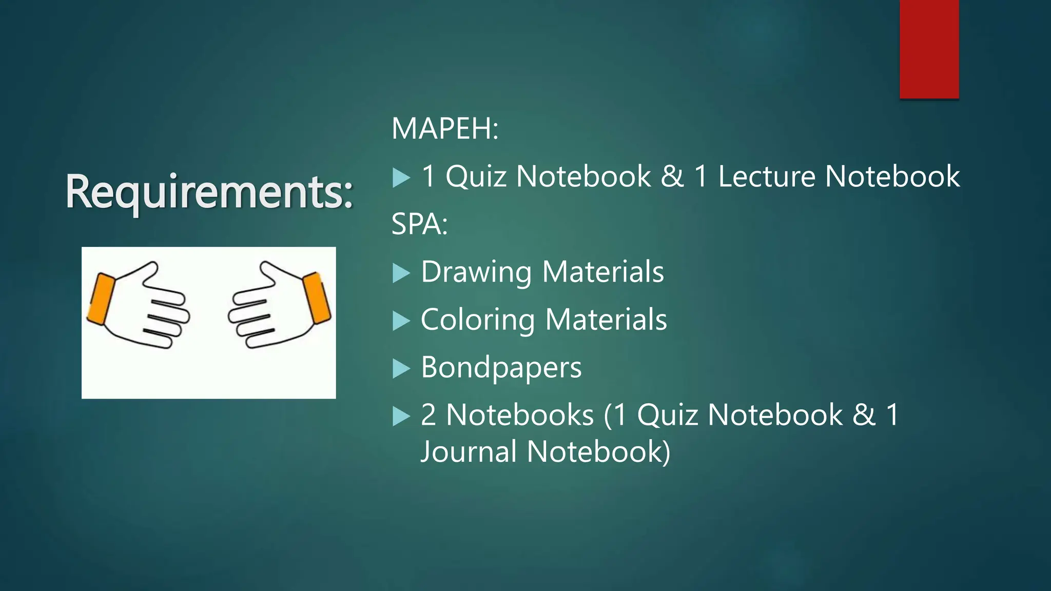 SPA & MAPEH ---- Class Orientation.pptx