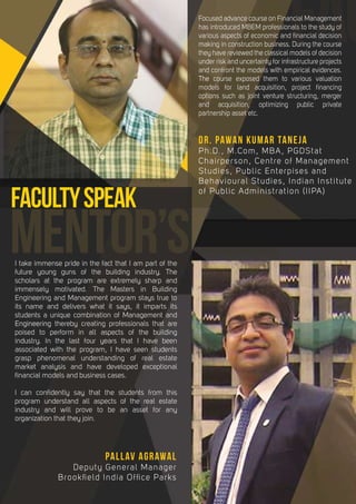 SPA MBEM Placement Brochure 2017 | PDF | Professional School ...