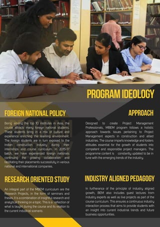 SPA MBEM Placement Brochure 2017 | PDF | Professional School ...