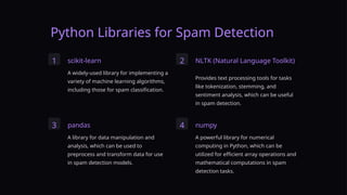 Spam Detection.pptx email spam detection ppt using naive bayes classifier | PPTX