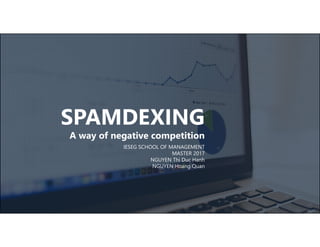 Spamdexing - A way of negative competition | PDF | Web Design and HTML ...
