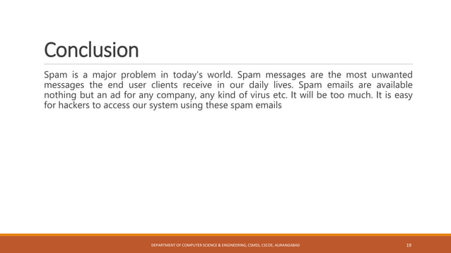 Spam email detection using machine learning PPT.pptx