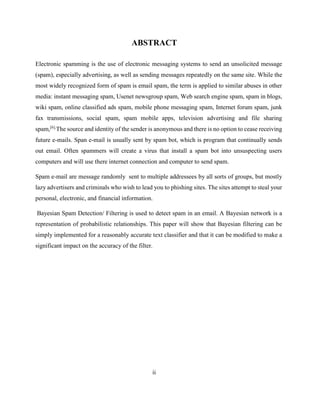 Spam Email identification | PDF