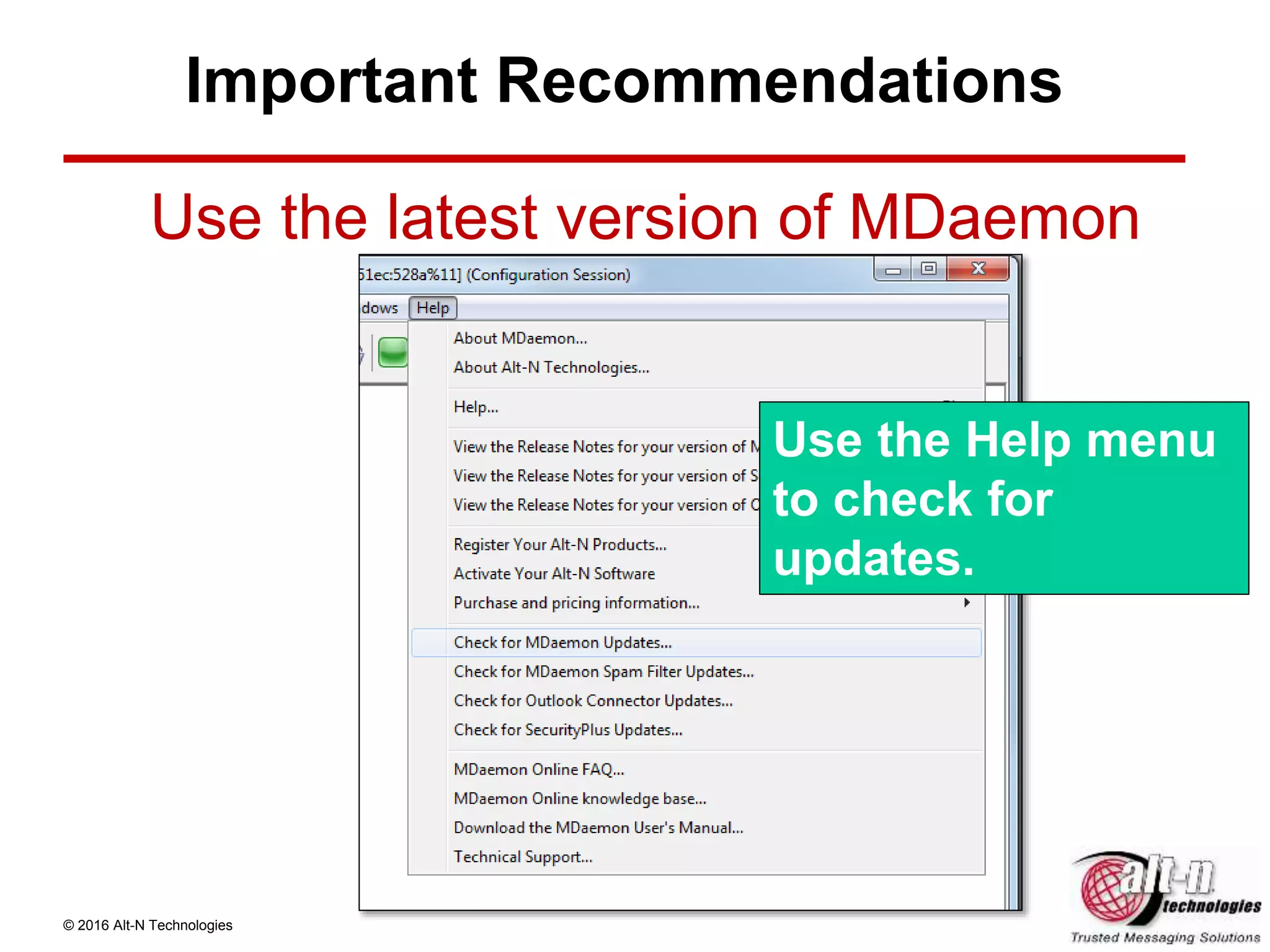 MDaemon Spam Filter Recommended Settings | PPTX