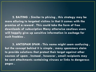 Spamming for ecommerce student of college | PPTX