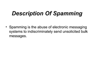 Spamming Ict | PPT