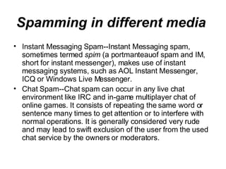 Spamming Ict | PPT