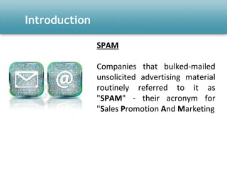 Spamming and Spam Filtering | PPT