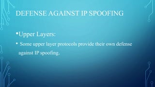 Spamming, spoofing, Dos&DDos attack | PPTX