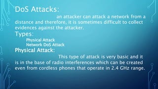 Spamming, spoofing, Dos&DDos attack | PPTX
