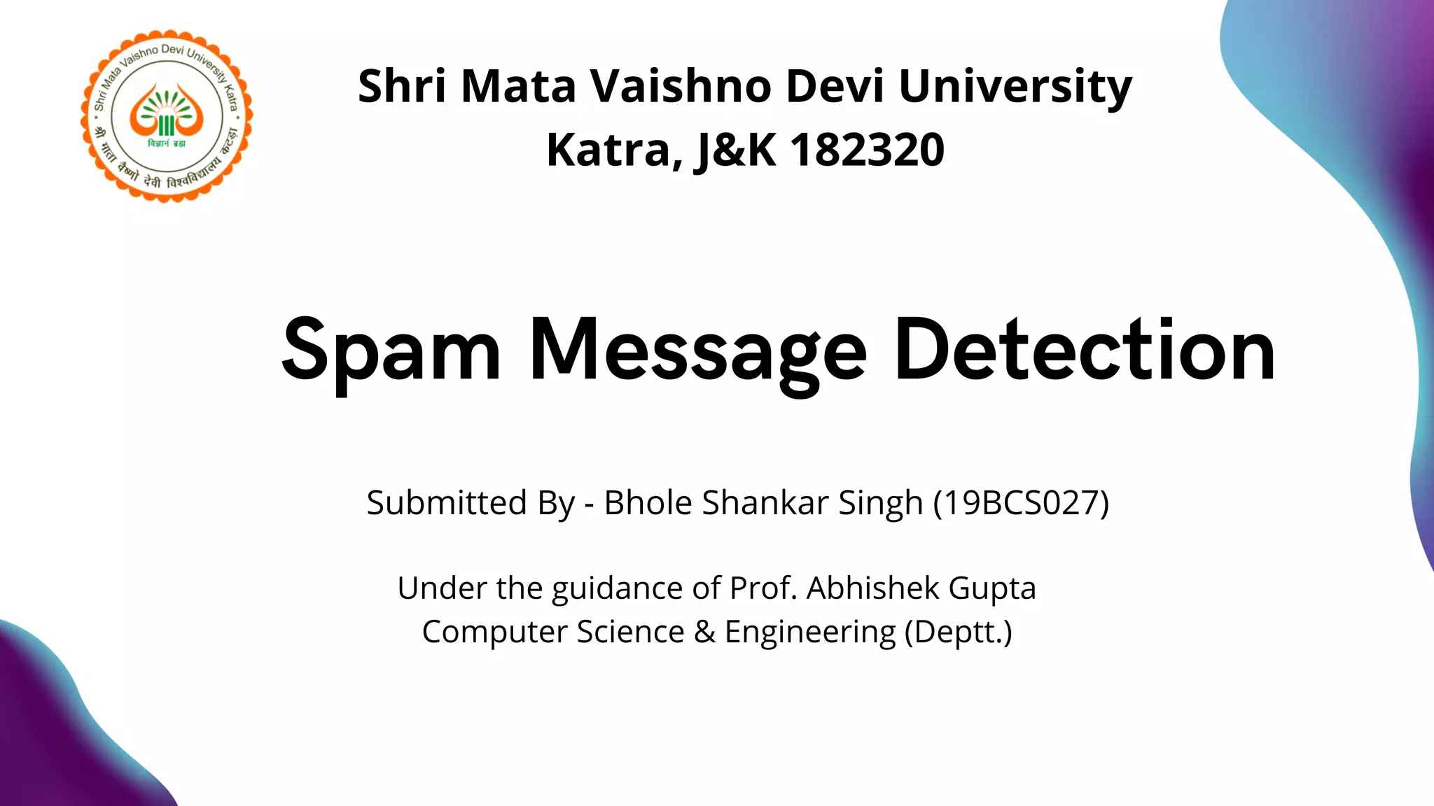 spam_msg_detection.pdf | Email | Internet