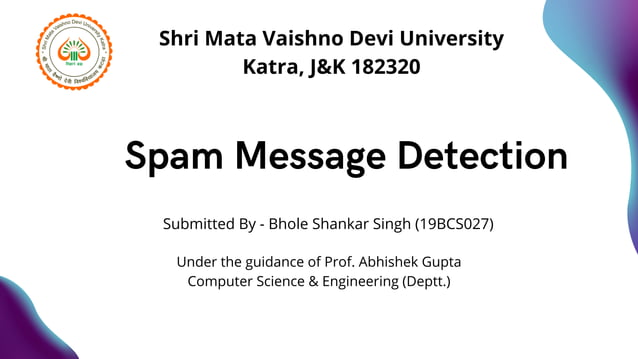 spam_msg_detection.pdf | Email | Internet