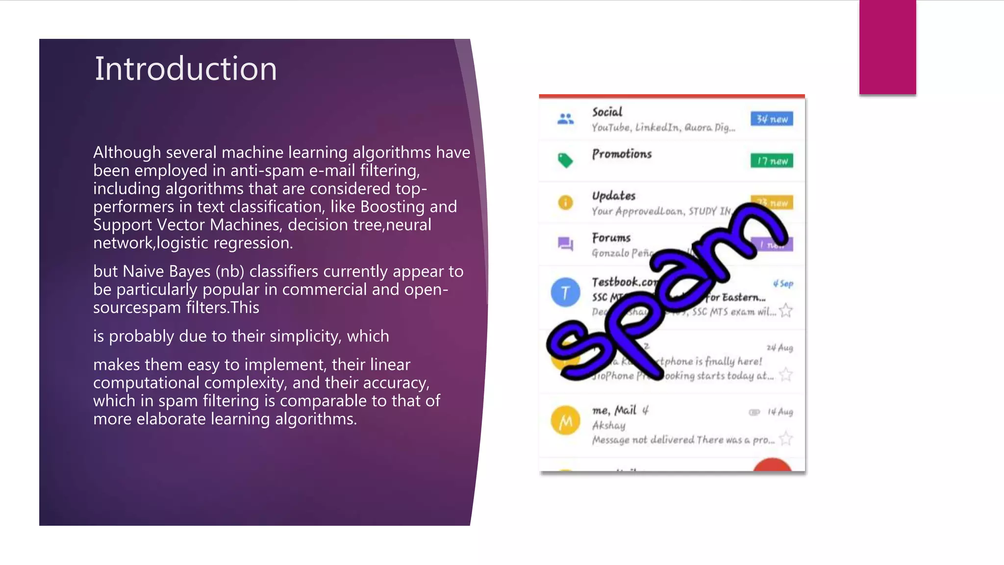 Spam Filtering With Naive Bayes Algorithm Ppt